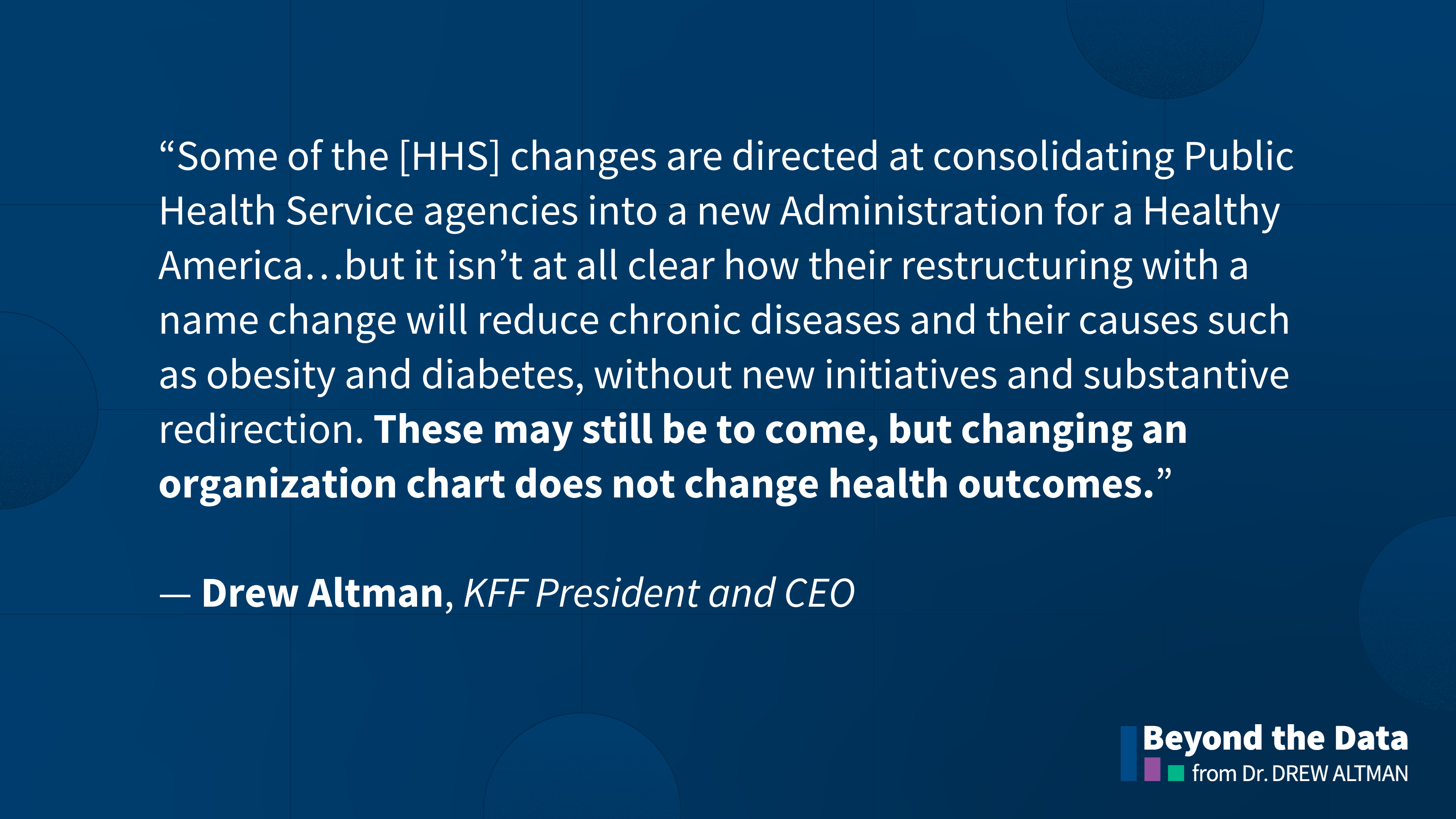 Decoding the HHS Reorganization | KFF