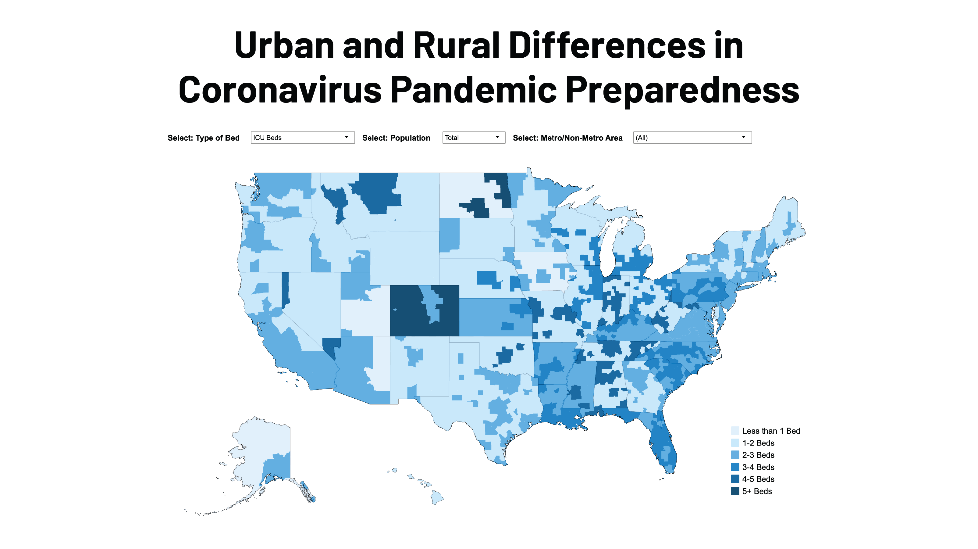 Interactive Maps Highlight Urban-Rural Differences in Hospital Bed ...