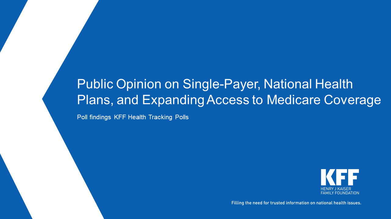 Public Opinion on Single-Payer, National Health Plans, and Expanding ...