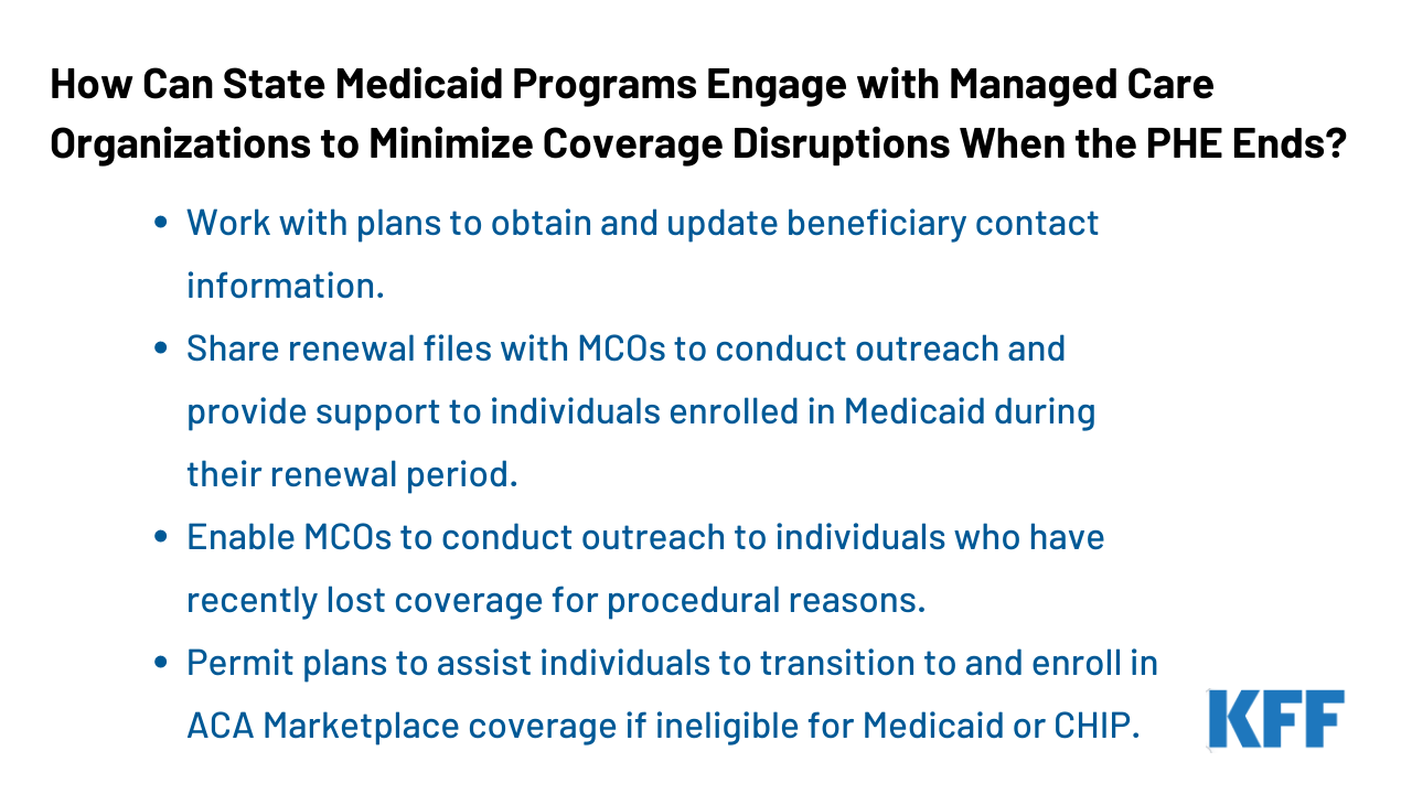 Medicaid Managed Care Plans Can Help Enrollees Maintain Coverage as the ...